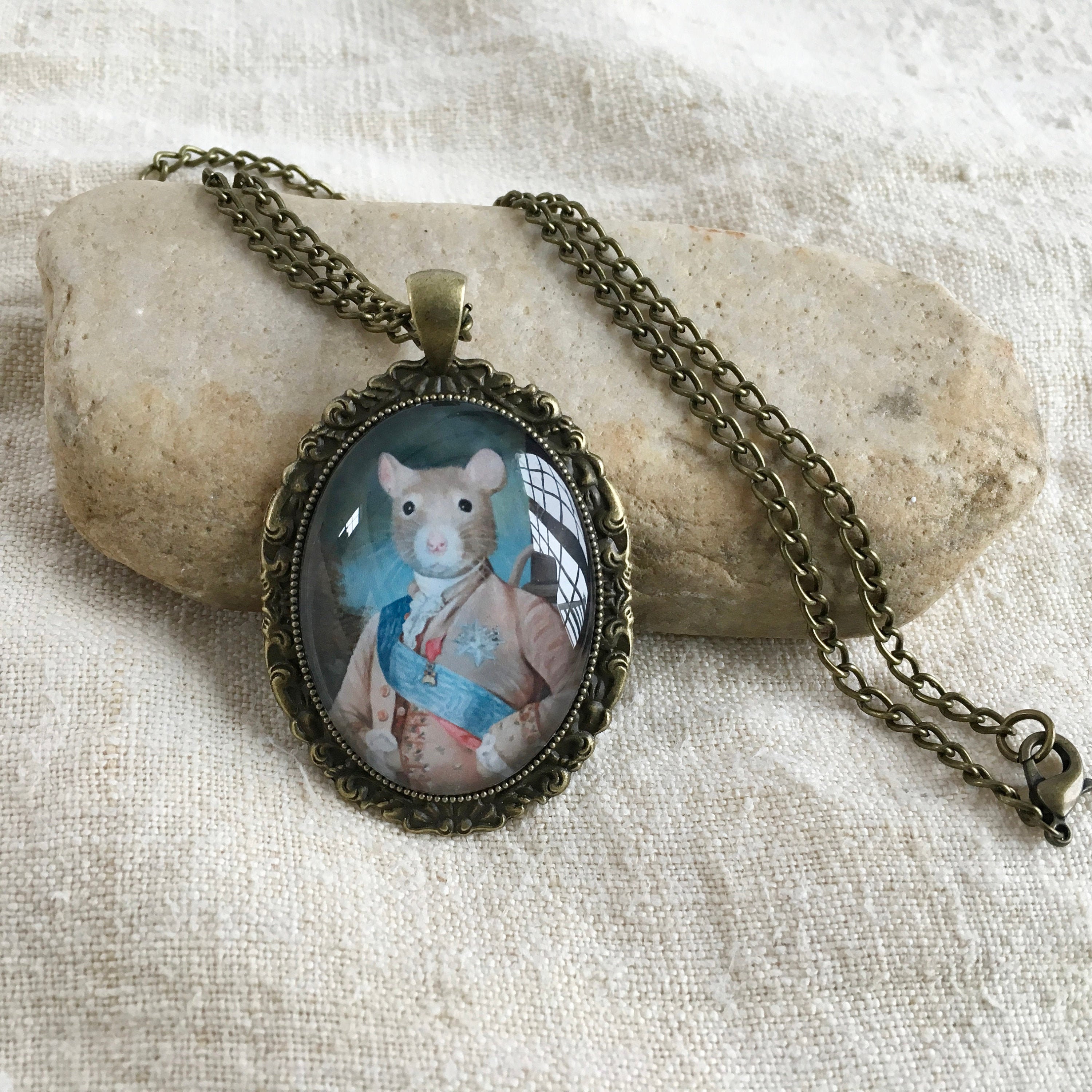 Rat Necklace Rat Gifts Rat Accessories Pendant Jewelry | Etsy