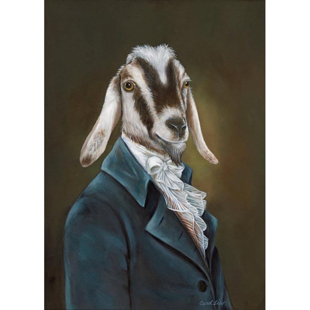 Vintage Goat Art, Canvas Prints, Goat Wall Decor, Goat Nursery Decor ...