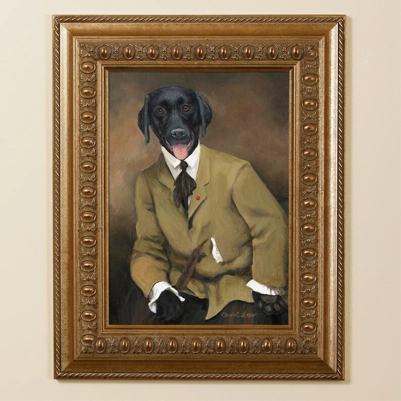 Labrador Retriever Prints, Sir Sargent, Black Lab, Labrador Gift - Etsy