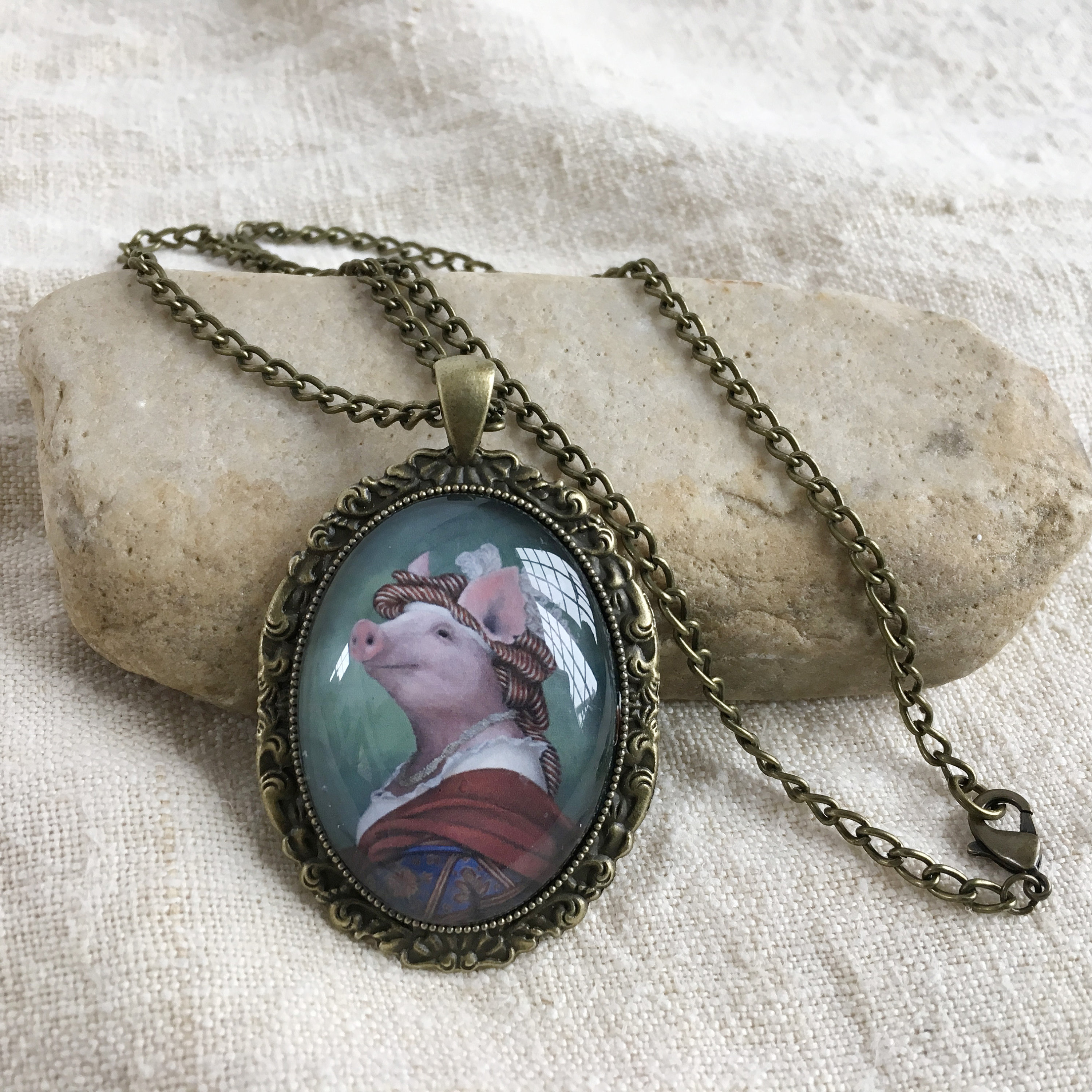 Pig Pendant Necklace Unique Jewelry Pig Gifts Pig Lover | Etsy