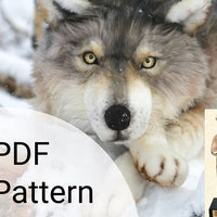 Wolf Plush Sewing Pattern and Photo Instructions - Etsy