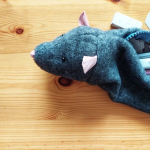 Rat Pencil Case Sewing Pattern: DIY Stuffed Mouse Tutorial (PDF Pattern ...