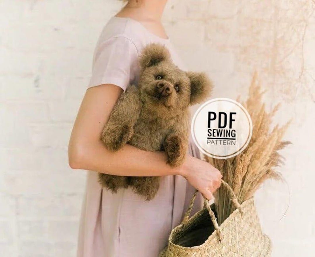 Teddy Bear Pdf Pattern, Wedding Gift Instant Download, Stuffed Animal ...