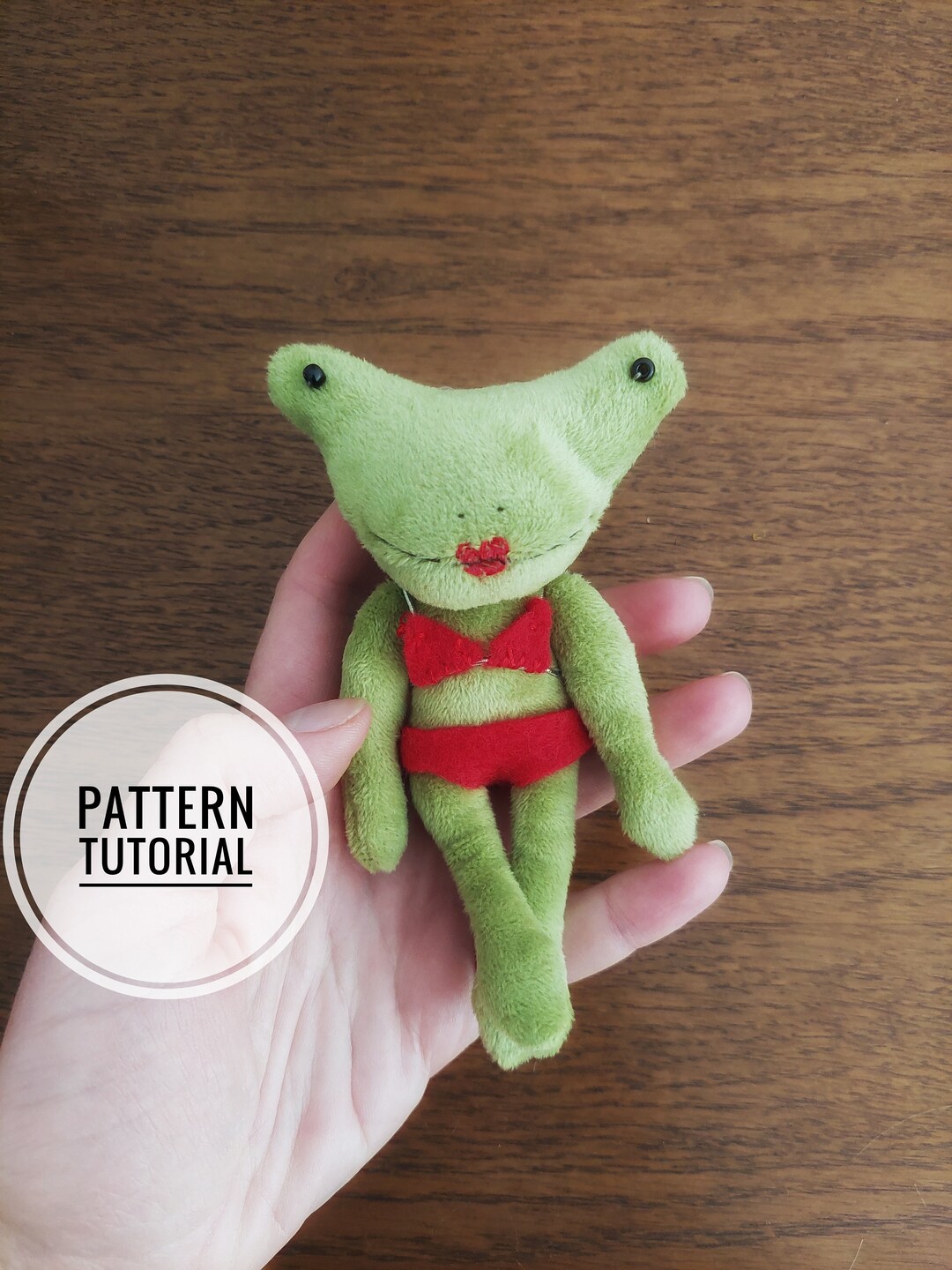 PDF Pattern Frog, Kids Gift Diy, Toad Sewing Plush Tutorial, Stuffed ...