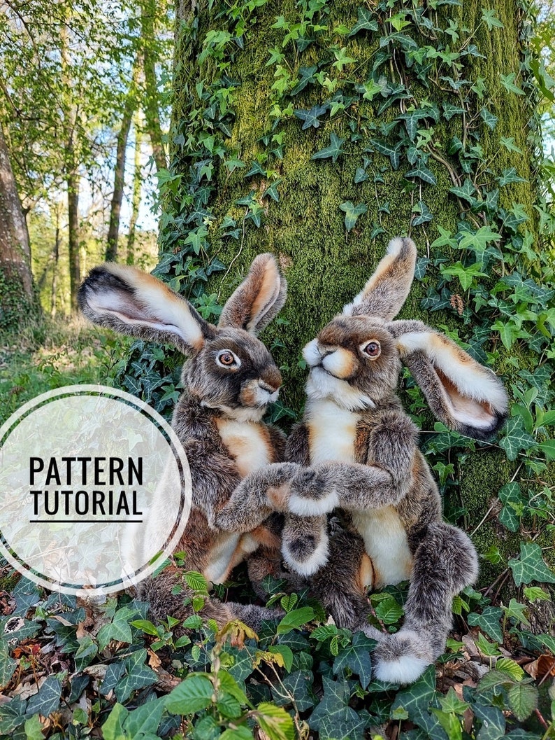 Plush Bunny Sewing Pattern: DIY Stuffed Rabbit Toy (PDF Tutorial ...