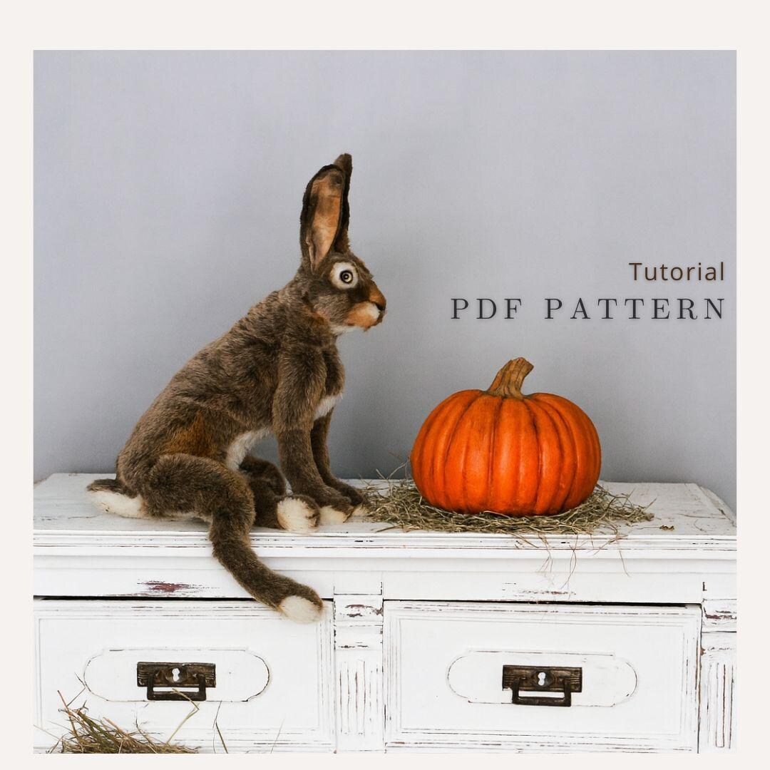 Plush Bunny Sewing Pattern: DIY Stuffed Rabbit Toy (PDF Tutorial ...