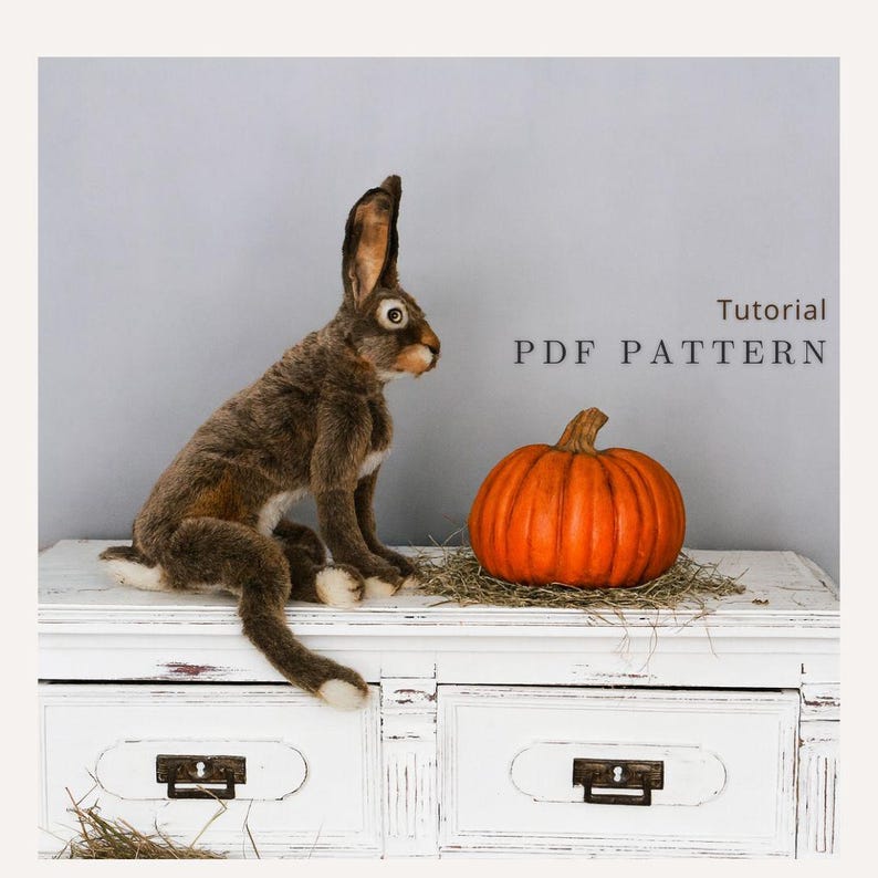 Plush Bunny Sewing Pattern: DIY Stuffed Rabbit Toy (PDF Tutorial ...