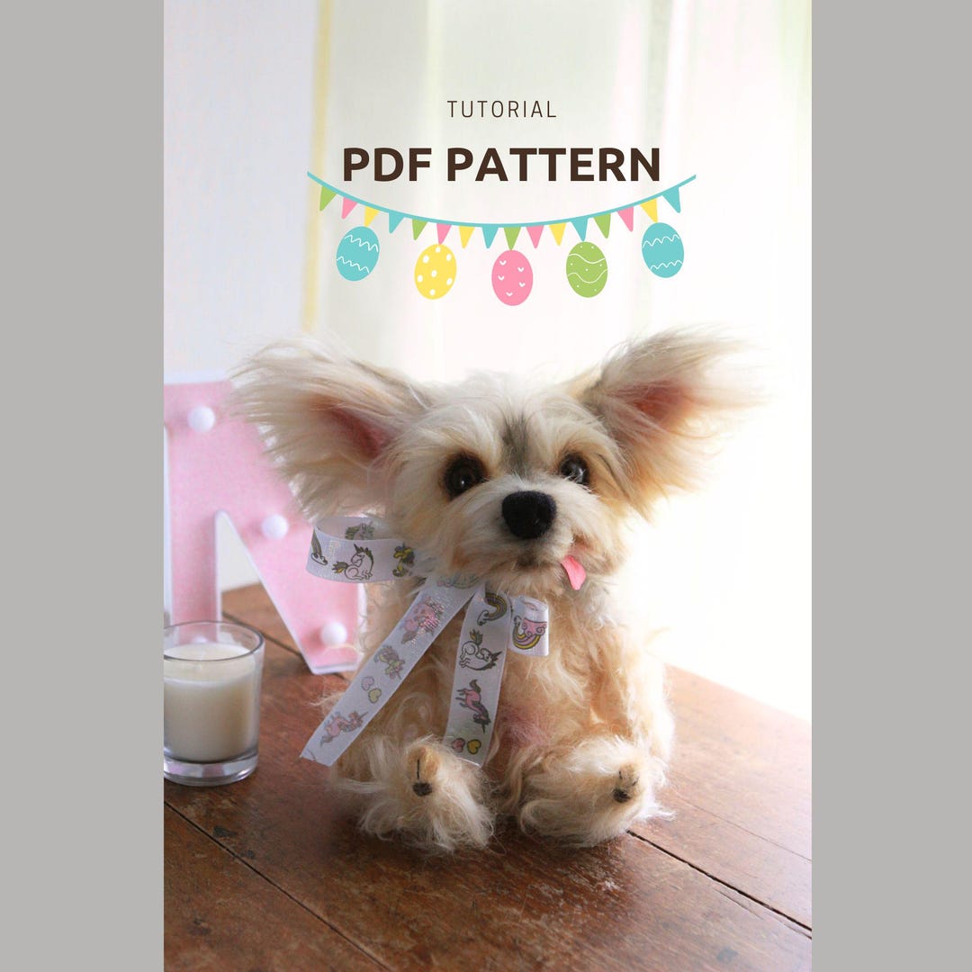Stuffed Yorkshire Terrier PDF Pattern: DIY Plush Dog Sewing Tutorial ...