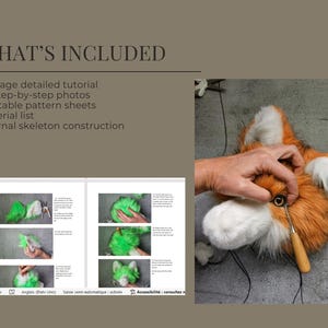 Realistic Fox Sewing Pattern PDF | Faux Taxidermy Plush With Skeleton ...