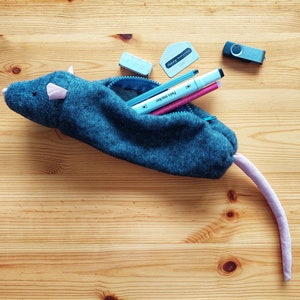 Rat Pencil Case Sewing Pattern: DIY Stuffed Mouse Tutorial (PDF Pattern ...