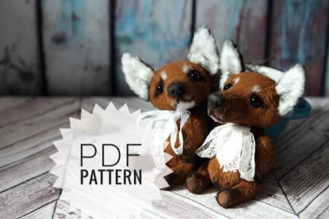 Toy Fox Sewing Pdf Pattern, Anime Figures, Do It Yourself Kitsune ...