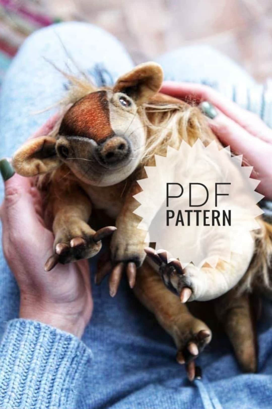 Armadillo Sewing Pattern: Realistic Stuffed Animal DIY (PDF Pattern) - Etsy