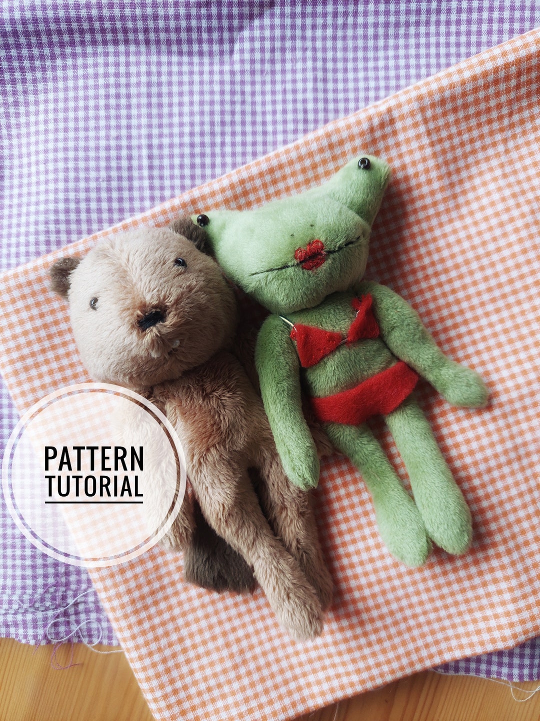 PDF Pattern Frog, Kids Gift Diy, Toad Sewing Plush Tutorial, Stuffed ...