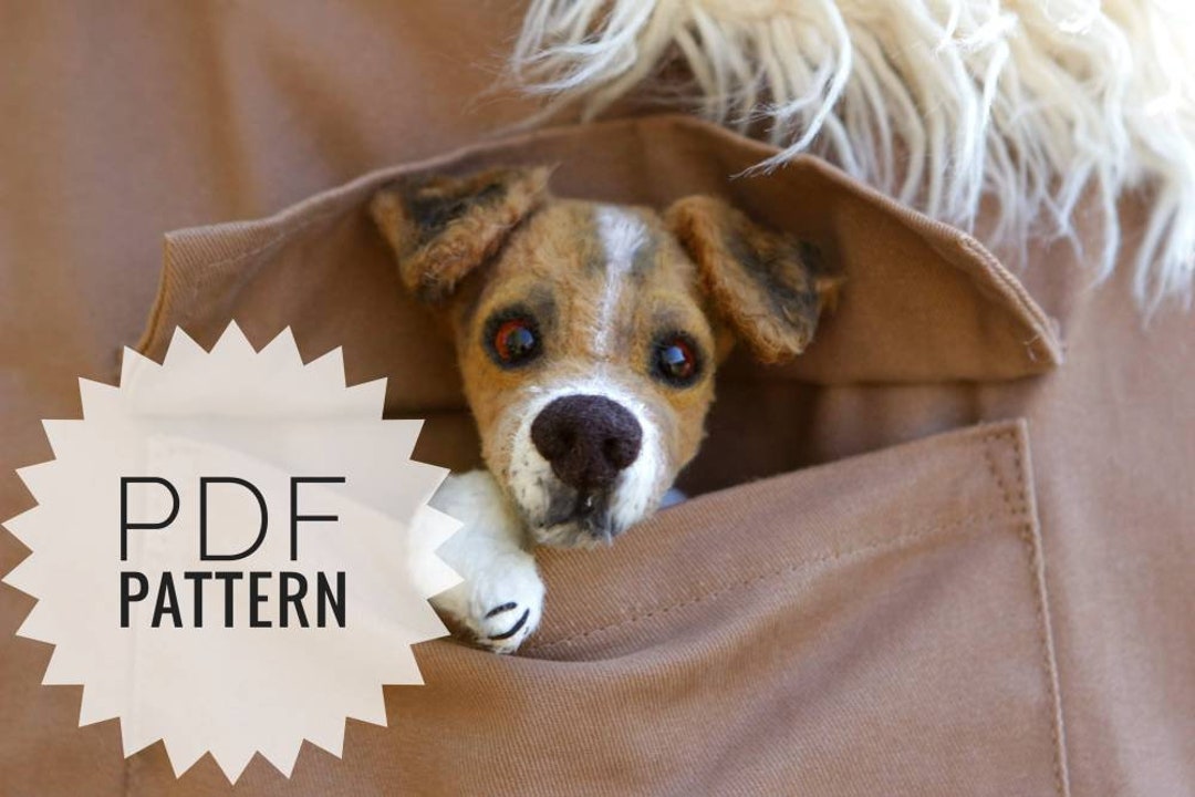 Jack Russell Terrier Plush Sewing Pattern: DIY Dog Lover Gift (PDF ...