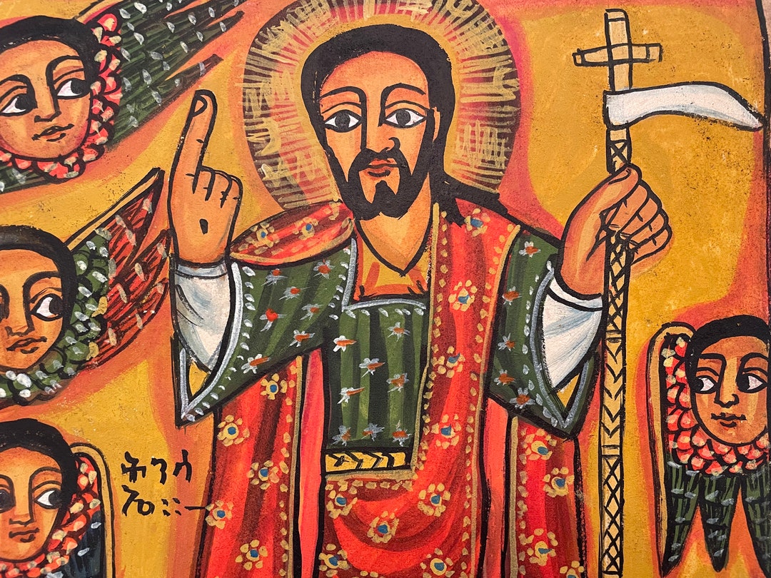 Ethiopian Painting on Leather : Ethiopia Orthodox Coptic - Etsy