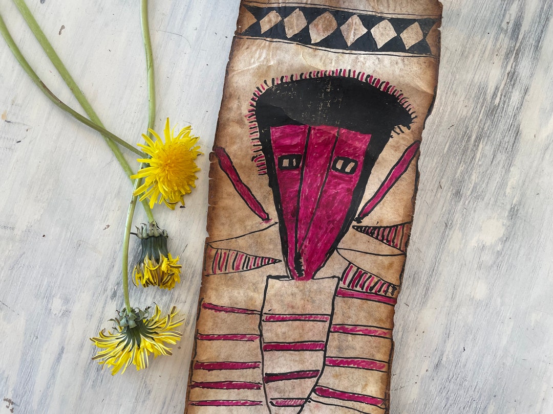 Antique Ethiopian Magic Prayer Scroll : Ethiopia African Ge'ez ...