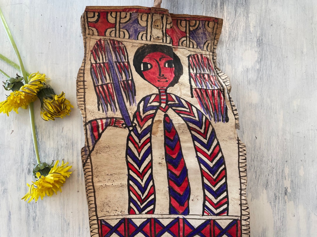 Antique Ethiopian Magic Prayer Scroll : Ethiopia African Ge'ez ...