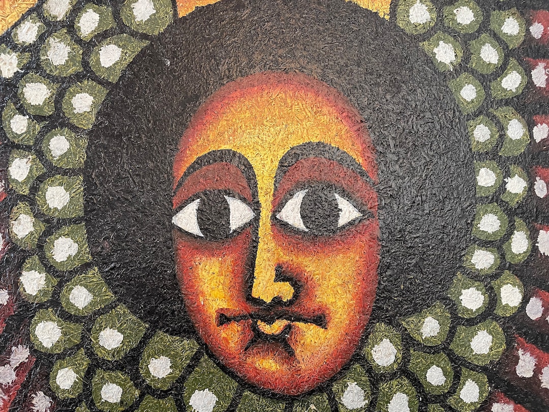 Large 2 Ft X 2 Ft Ethiopian Icon Angel Painting : Ethiopia Coptic ...