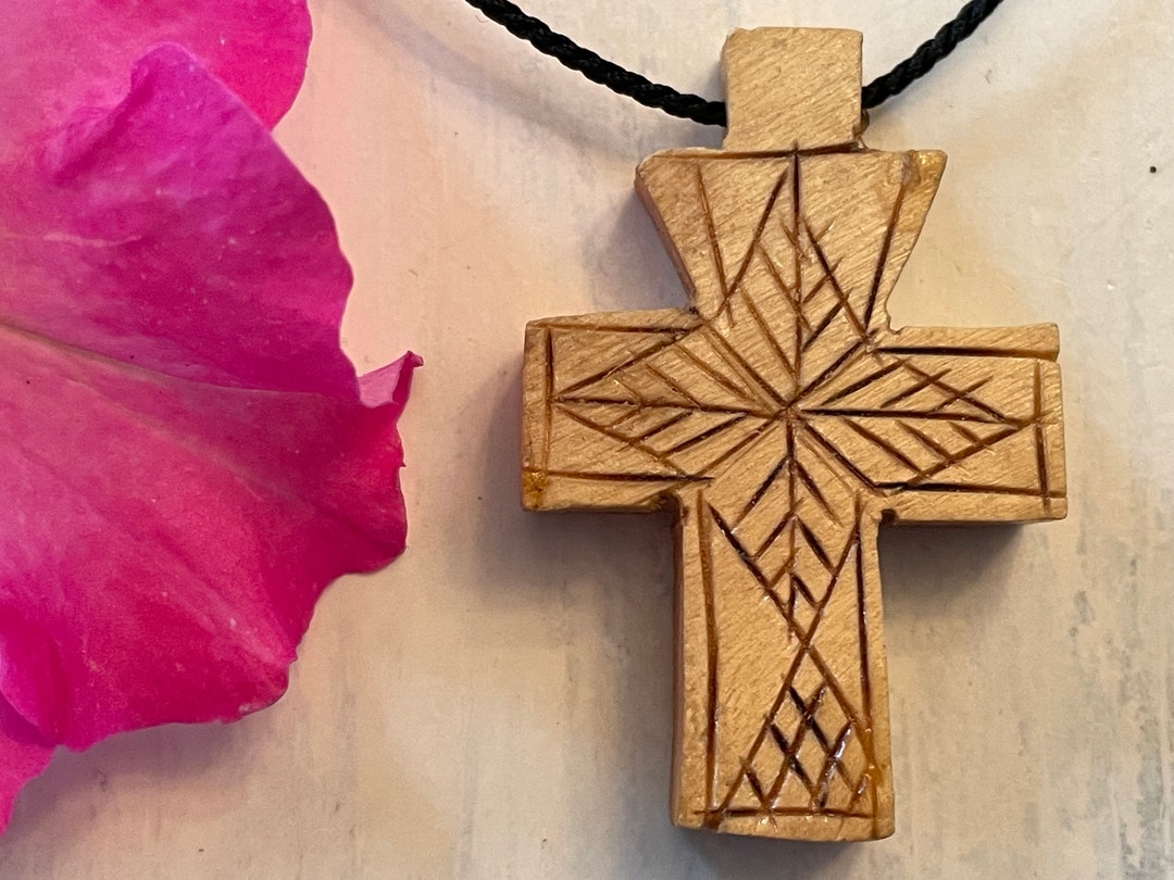 Wood Ethiopian Coptic Cross Pendant : Ethiopia African Wooden Jewelry ...