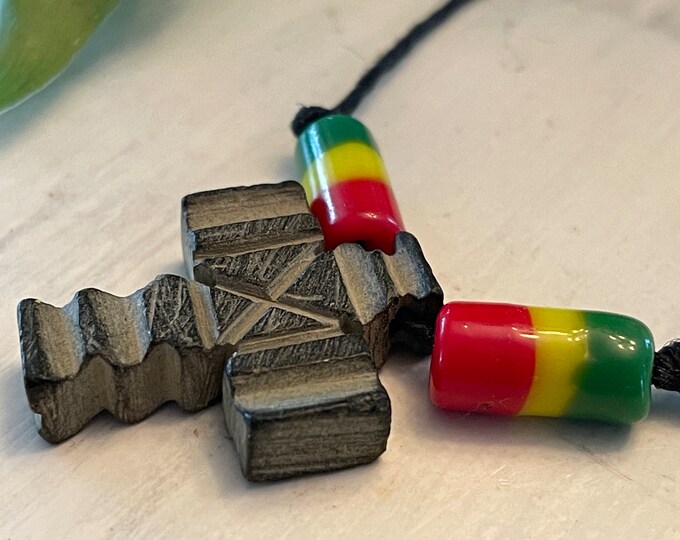 Ethiopian Stone Orthodox Coptic Cross Rasta Beaded Necklace : Ethiopia ...