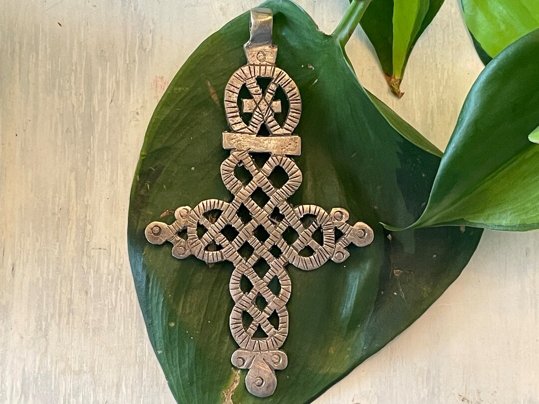 Traditional Ethiopian Coptic Cross Pendant : Ethiopia African Jewelry ...