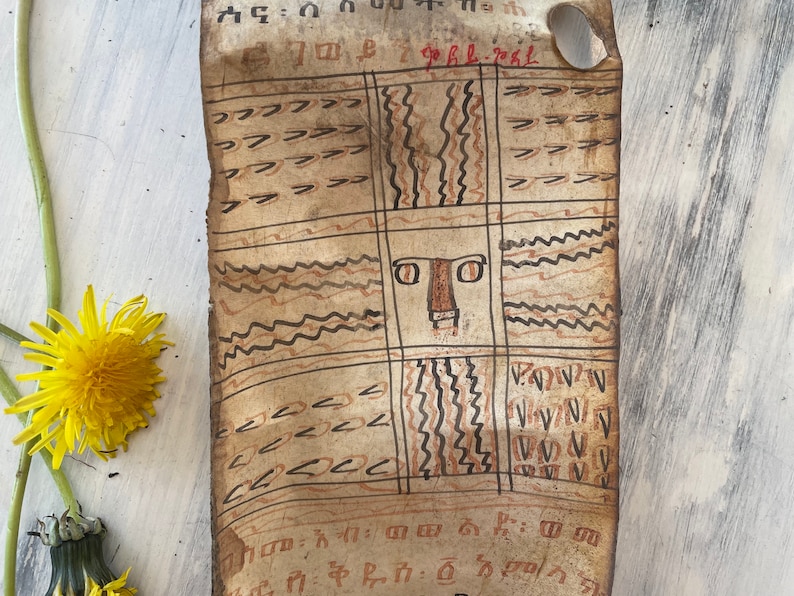 Antique Ethiopian Magic Prayer Scroll : Ethiopia African - Etsy