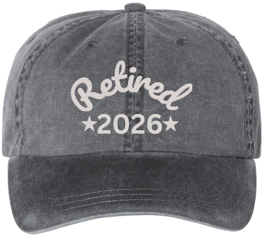 Officially Retired 2026 Embroidered Vintage Dad Hat Unstructured Unisex ...