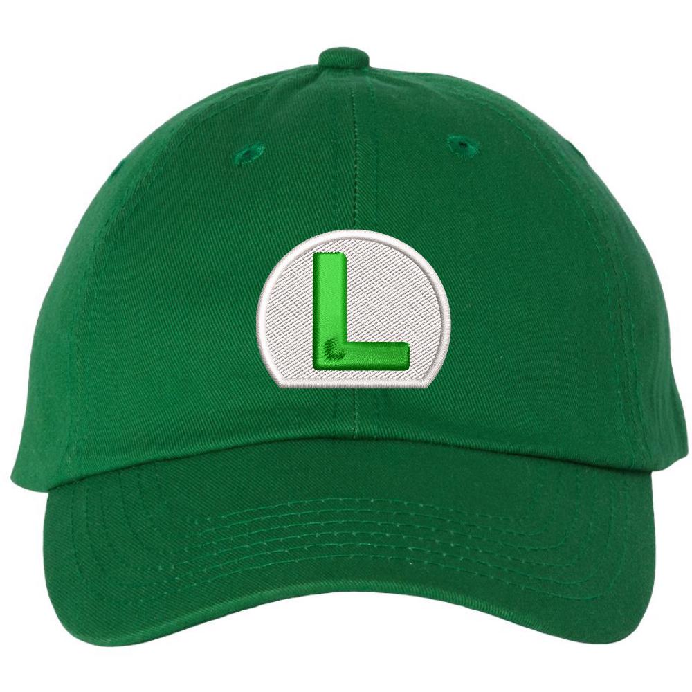 Mario Luigi Wario Waluigi Embroidered Super Bros Logo Dad Hat Costume ...