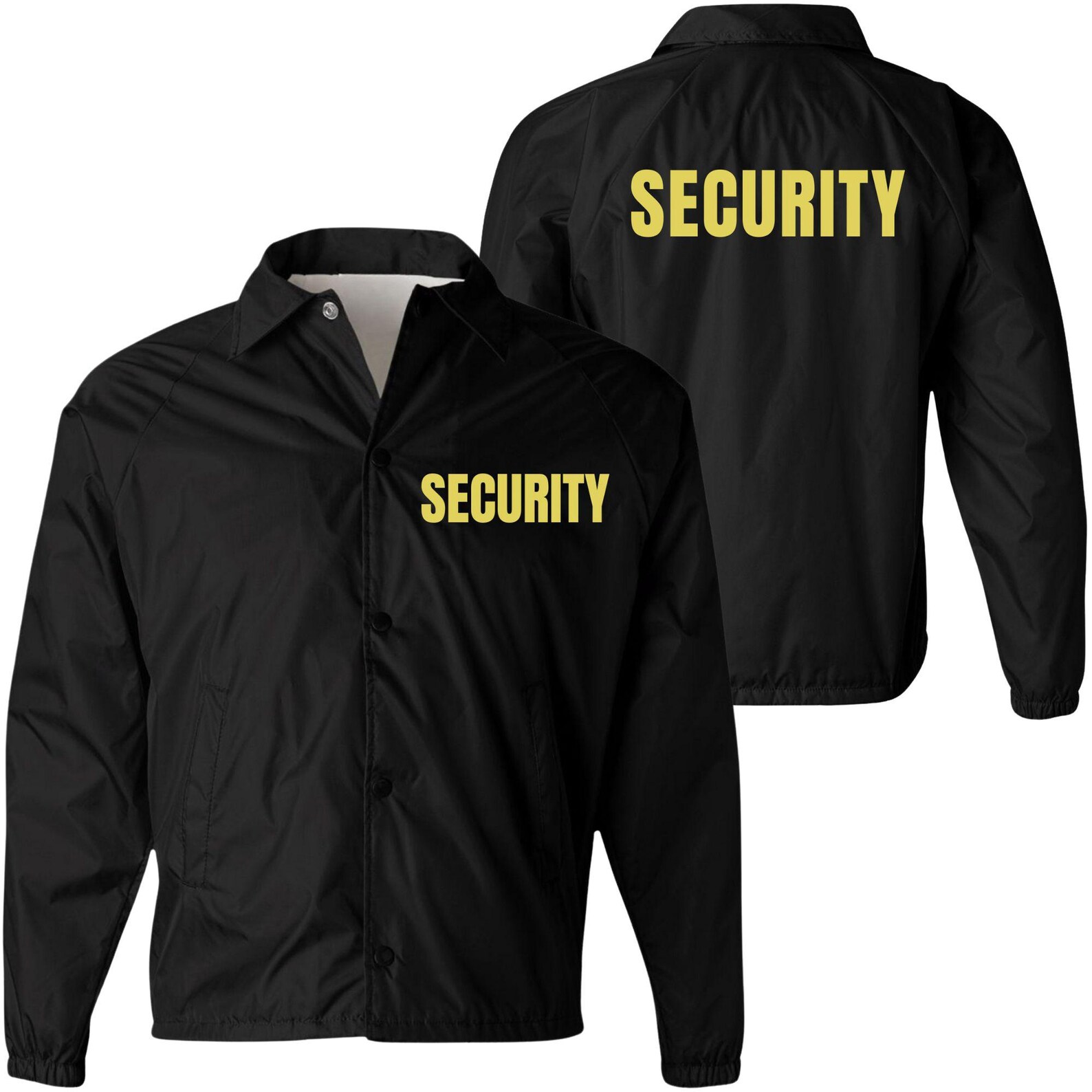 Security Lightweight Windbreaker Jacket | Security Guard Officer ...
