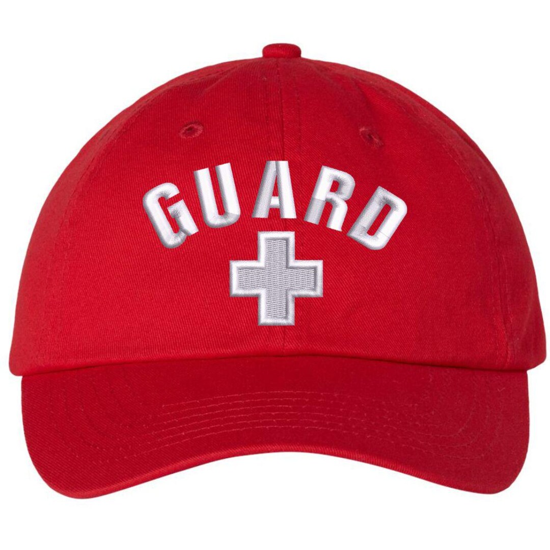 Safety Red Guard Dad Hat | Professional Lifeguard + Cap Men Women ...