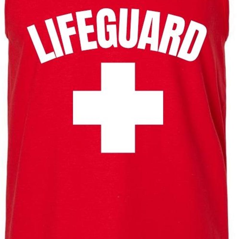 Red Lifeguard Tank - Etsy