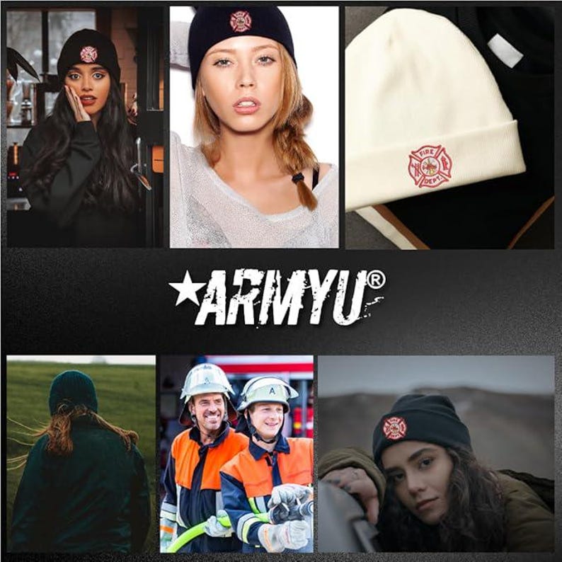 Army Universe Fire Department Beanie Embroidered FIRE DEPT Watch Cap ...
