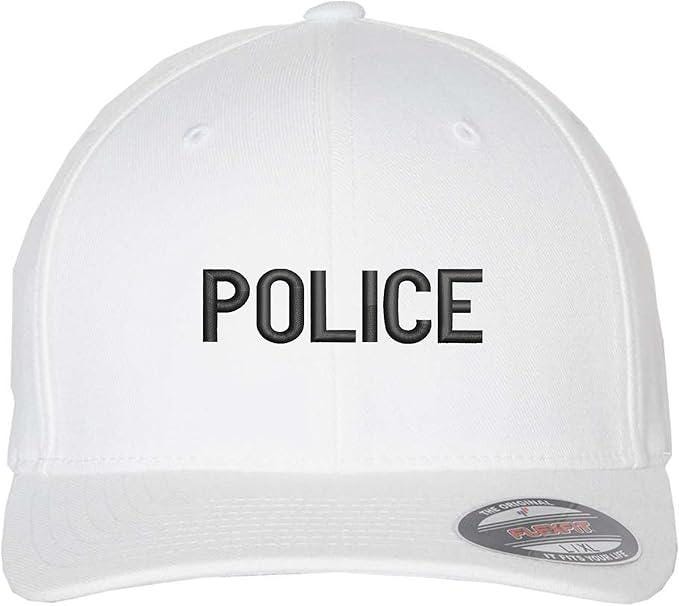 Police Fitted Baseball Hat Structured Uniform Guard Officer Pro ...