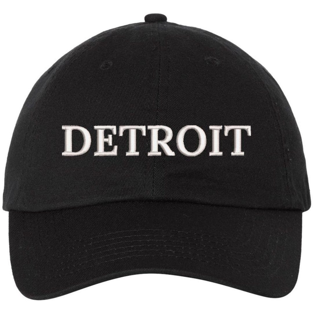Embroidered Detroit Dad Hat, 100% Cotton Baseball Cap - Etsy