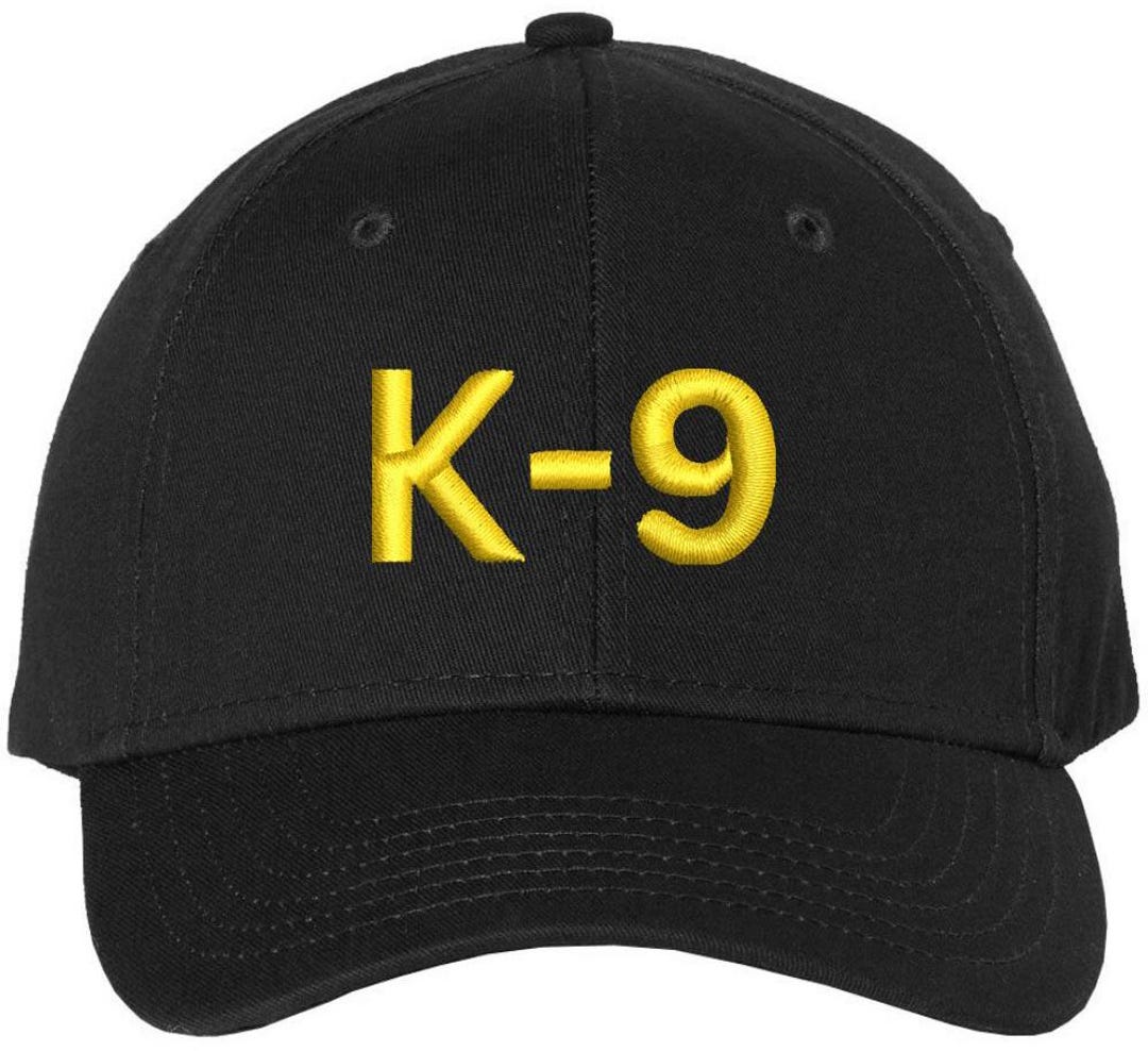 K-9 Embroidered Baseball Cap | Canine Dog Hound K-9 Text Hat ...