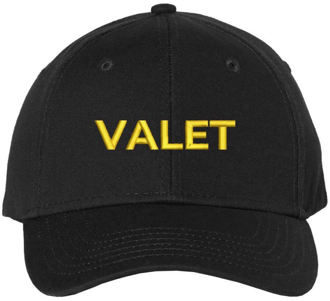 Valet Embroidered Baseball Cap | Professional Car Parking Attendants ...
