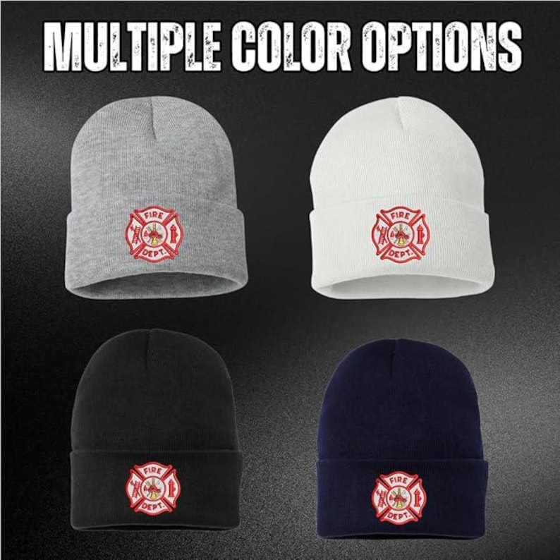 Army Universe Fire Department Beanie Embroidered FIRE DEPT Watch Cap ...