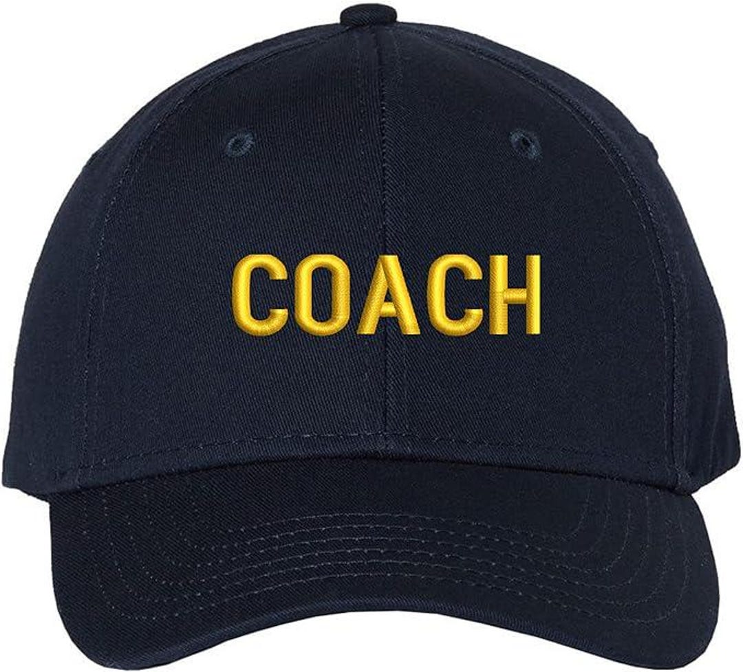 Coach Baseball Hat | Embroidered Coaches Uniform Head or Assistant ...