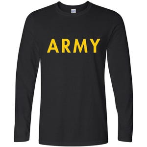 Men's Army PT Style Long Sleeve T-shirt | U.S. Army Military Physical ...