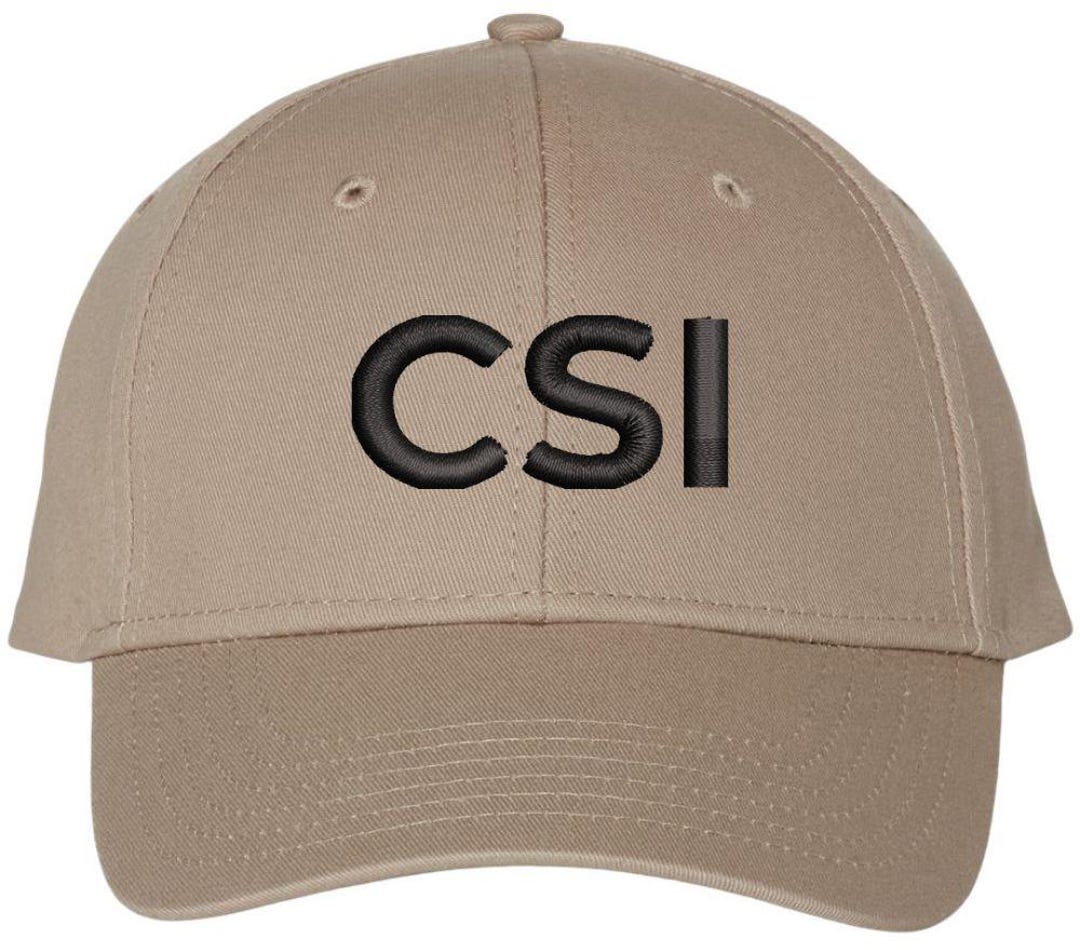 CSI Embroidered Baseball Cap | Crime Scene Investigation Text Hat ...