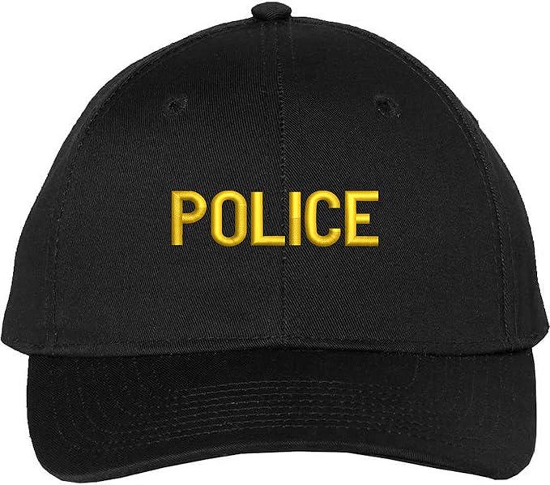 Police Lightweight Twill Snapback Cap Structured Uniform Guard Agent ...