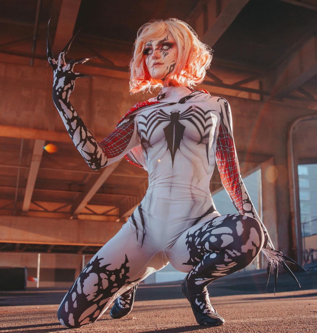 Spiderman Gwenom Suit Gwen Cosplay Costume Female Girls Woman - Etsy UK