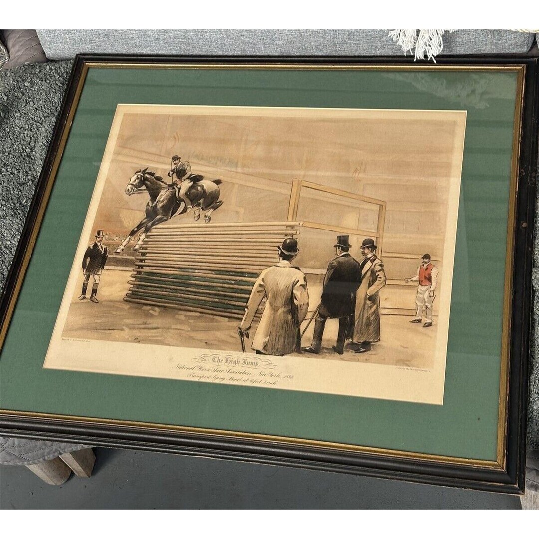 The High Jump Art Print Vintage Heliotype Printing Co W S Vanderbilt ...
