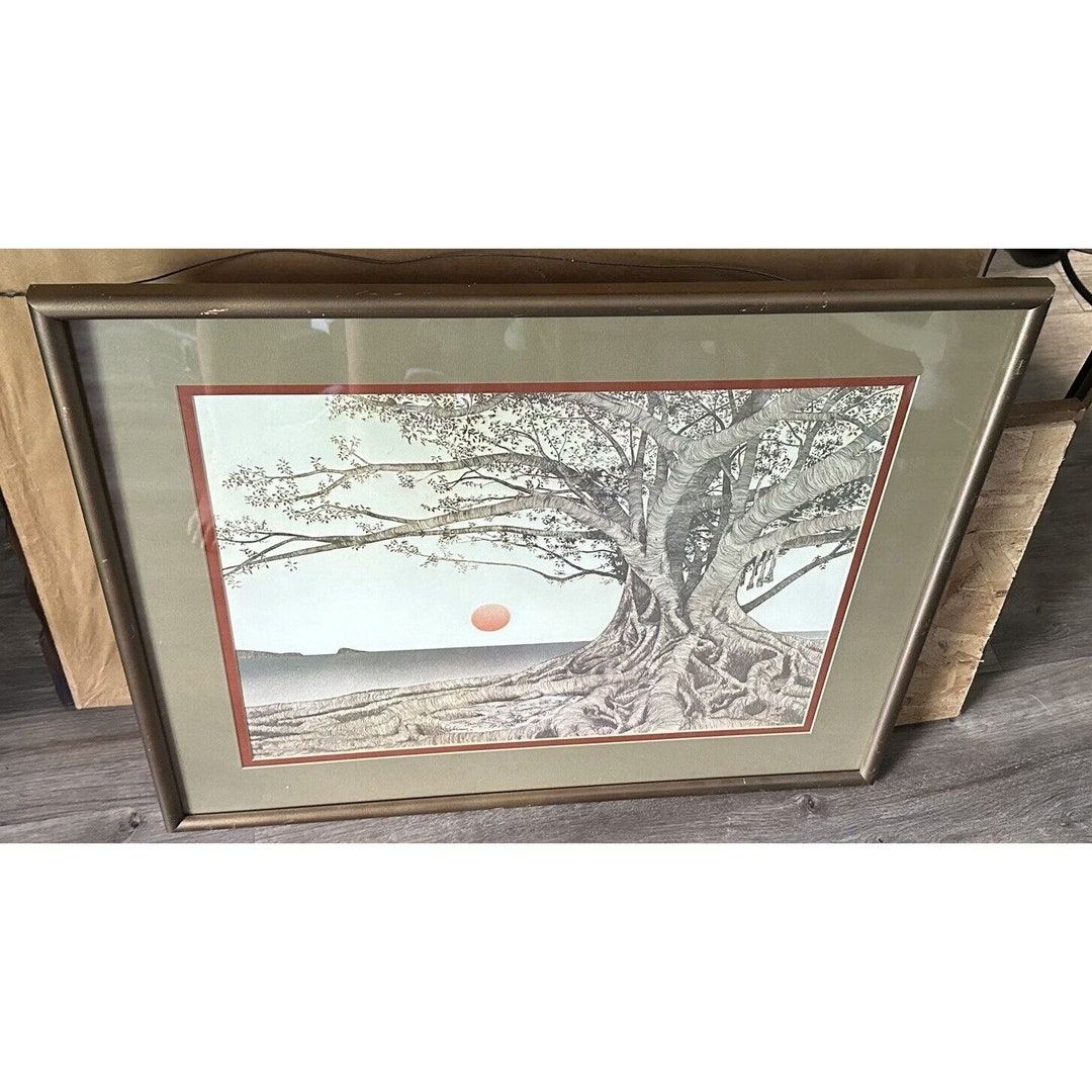 Michael Arth Tropical Fig Tree Framed Print Litho Mid Century 70's - Etsy