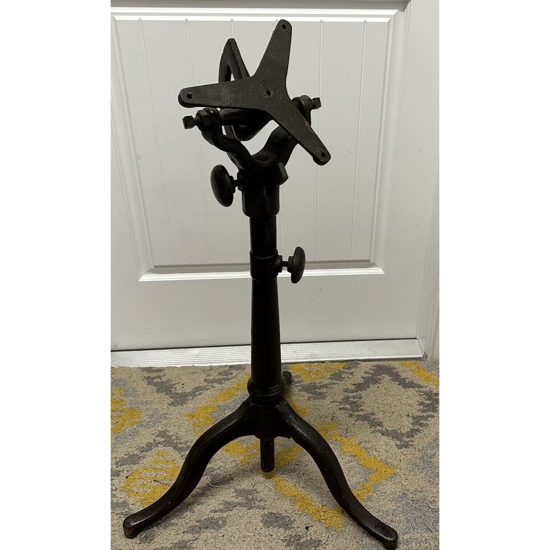 Antique Cast Iron DRAFTING TABLE BASE Industrial Desk Adjustable - Etsy
