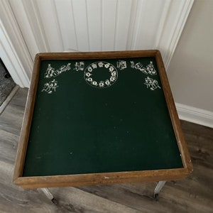 Baby Butler Table Vintage Mid Century Child Table on Wheels Chalkboard ...