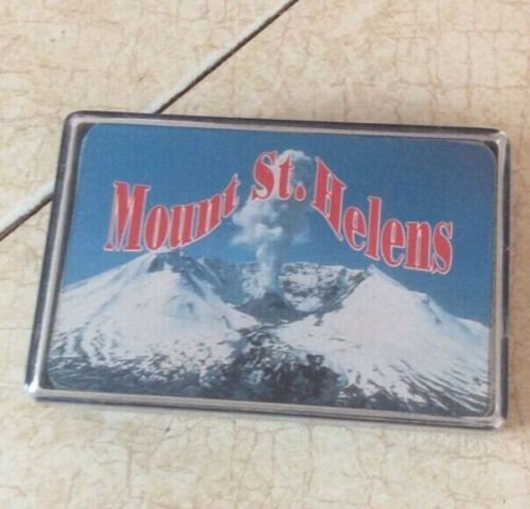Vintage Mt St Helen's Volcano Playing Cards in Case...complete Deck - Etsy
