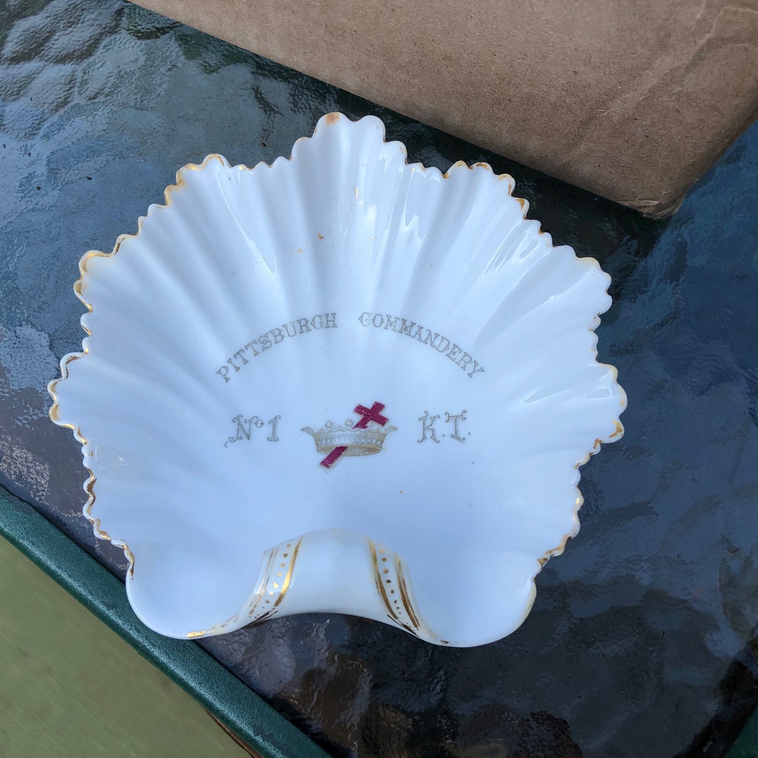 KT&K, KTK Knowles Taylor Knowles Lotus Ware Shell Bowl Pittsburgh ...