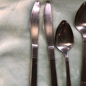 Vintage IIC Imperial Stainless Flatware Lot Japan Mid Century Scroll ...