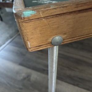 Baby Butler Table Vintage Mid Century Child Table on Wheels Chalkboard ...